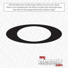 Oakley O Decal Sticker - AnyDecals.com