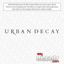 Urban Decay Logo Text Decal Sticker - AnyDecals.com