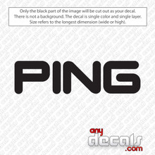 Ping Logo Golf Decal Sticker - AnyDecals.com