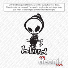 Blind Reaper With Text Decal Sticker - AnyDecals.com