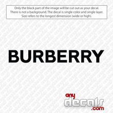 Burberry Logo Decal Sticker - AnyDecals.com