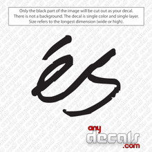 ES Logo Decal Sticker - AnyDecals.com