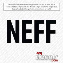 Neff Skateboards New Logo Decal Sticker - AnyDecals.com