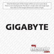 Gigabyte Logo Decal Sticker - AnyDecals.com
