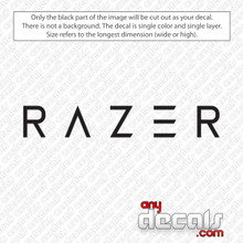 Razer Logo Text Decal Sticker - AnyDecals.com