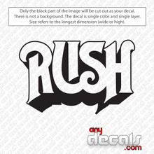 Rush Band Logo Decal Sticker - AnyDecals.com