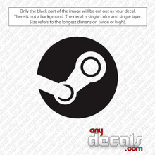 Steam Circle Decal Sticker - AnyDecals.com