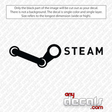 Steam Logo Decal Sticker - AnyDecals.com