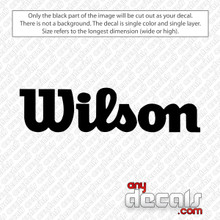 Wilson Logo Decal Sticker - AnyDecals.com