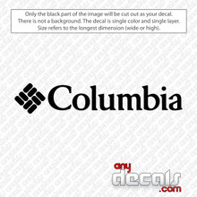Columbia Logo Decal Sticker - AnyDecals.com