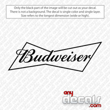 Budweiser Logo Decal Sticker - AnyDecals.com