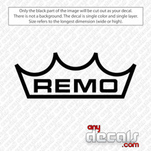 Remo Drums Logo Decal Sticker - AnyDecals.com
