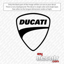 Ducati Logo Decal Sticker - AnyDecals.com