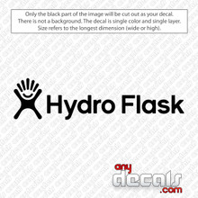 Hydro Flask Logo Decal Sticker - AnyDecals.com