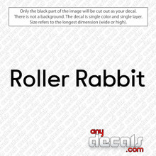 Roller Rabbit Text Decal Sticker - AnyDecals.com