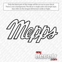 Mepps Fishing Decal Sticker - AnyDecals.com