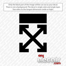 Off White Logo Decal Sticker - AnyDecals.com