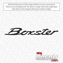 Porsche Boxster Decal Sticker - AnyDecals.com