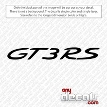 Porsche GT3-RS Decal Sticker - AnyDecals.com