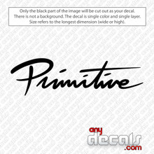 Primitive Skate Logo Decal Sticker - AnyDecals.com