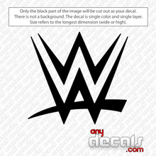 WWE Logo Decal Sticker - AnyDecals.com