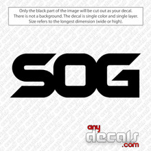 SOG Logo Decal Sticker - AnyDecals.com