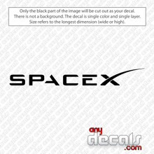 SpaceX Decal Sticker - AnyDecals.com