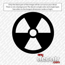 Radioactive Symbol Car Decal | AnyDecals.com