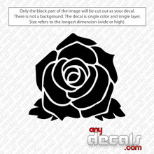 Rose Flower Decal Sticker - AnyDecals.com