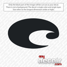 Costa Del Mar Logo Decal Sticker - AnyDecals.com