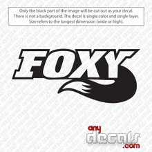 Fox Racing Foxy Decal Sticker - AnyDecals.com