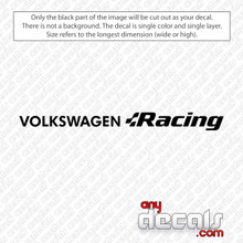 Volkswagen Racing Logo Decal Sticker - AnyDecals.com