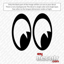 Moon Eyes Decal Sticker - AnyDecals.com