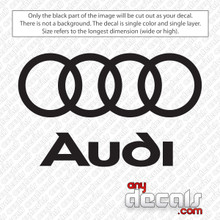 Audi Logo Decal Sticker - AnyDecals.com