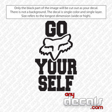 Go Fox Your Self Decal Sticker - AnyDecals.com