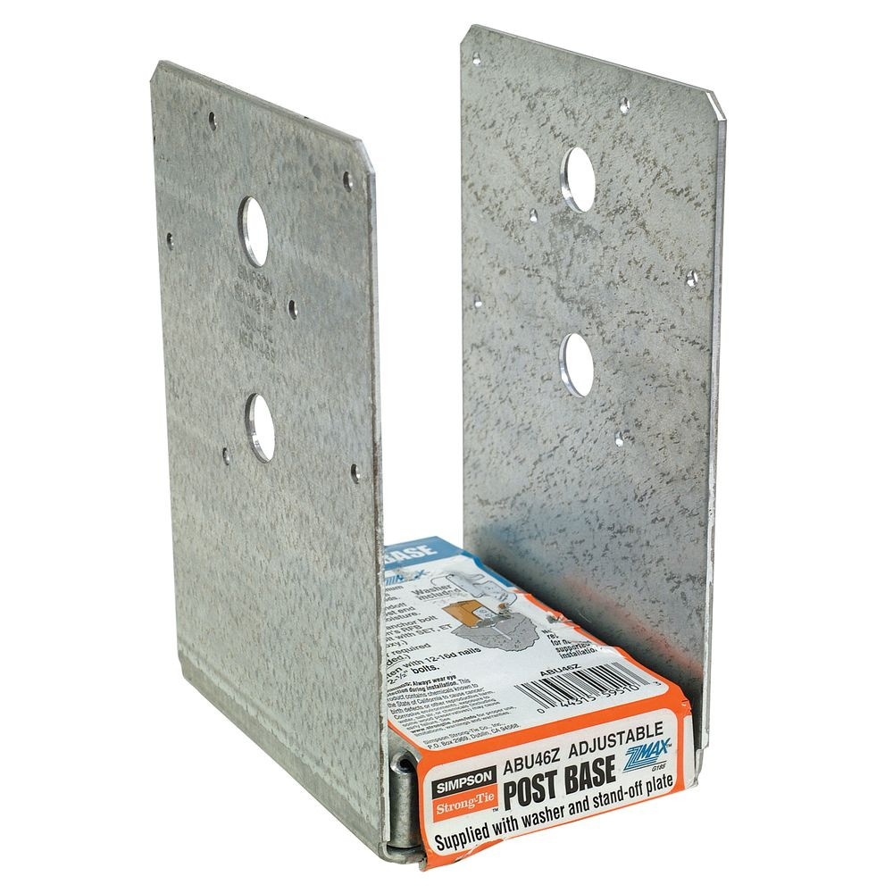 ABU88Z Post Base – Galvanized for 8x8S4S / RS