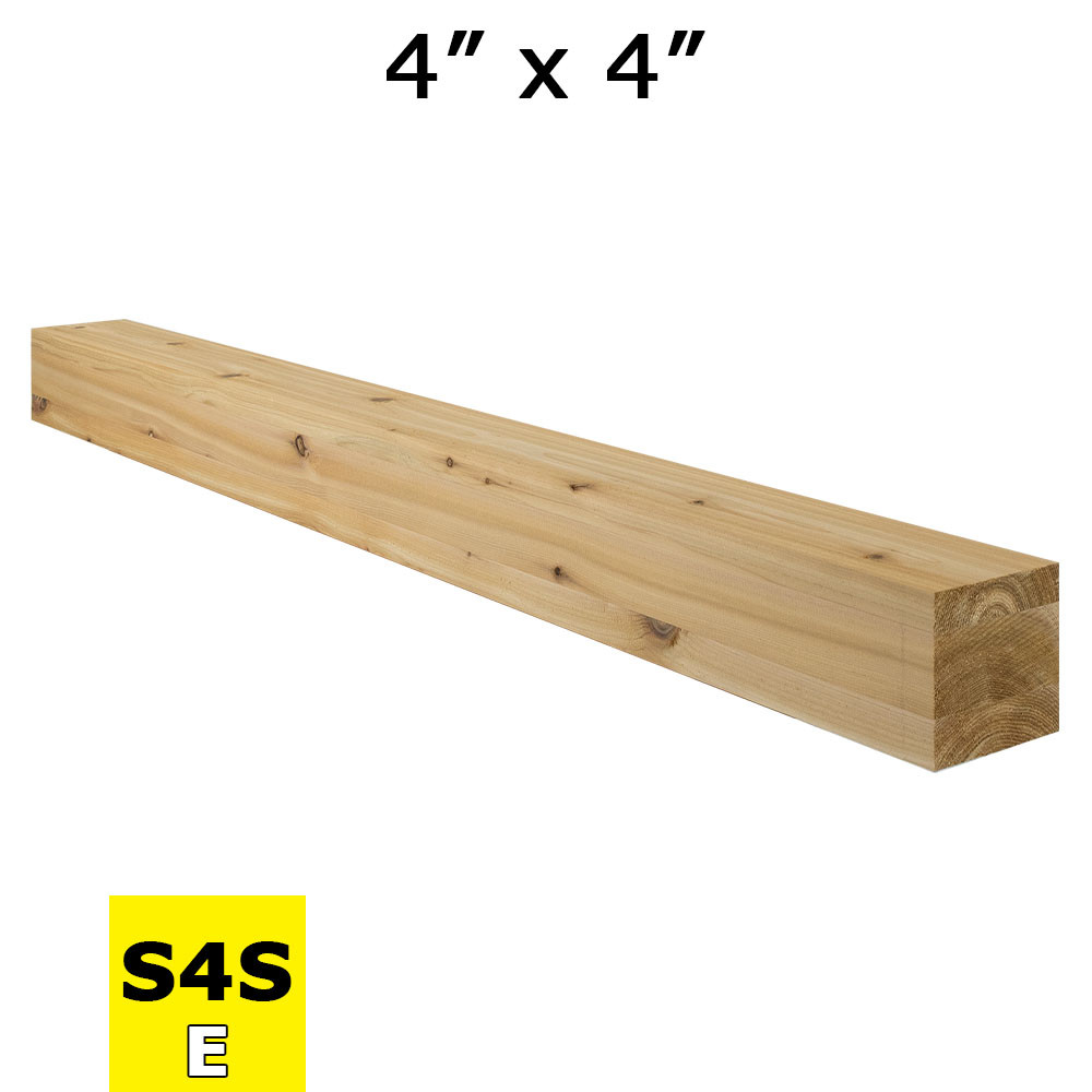 4x4 Engineered Timber – Western Red Cedar S4S | Cedar Post