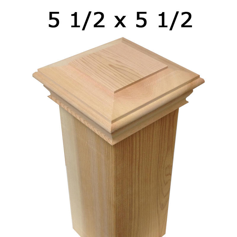Cedar Post Cap 4x4 - Timber Build