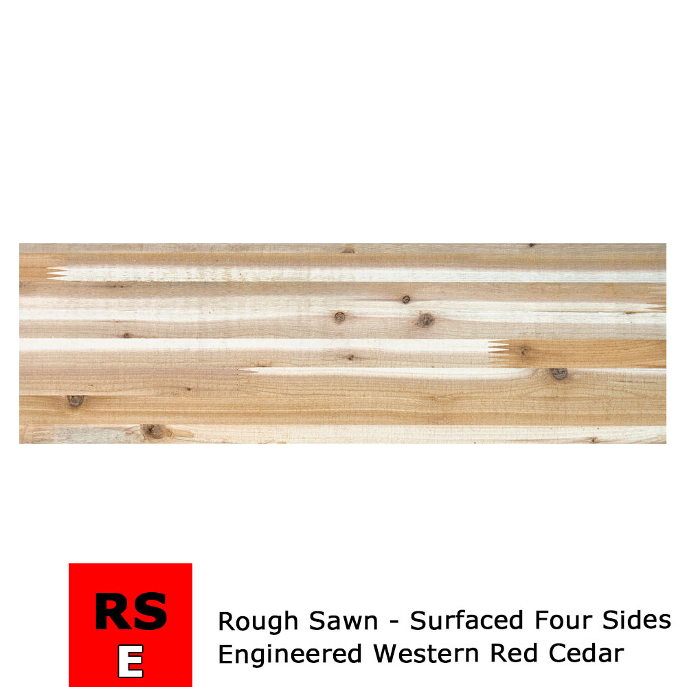 1x8 Engineered Western Red Cedar Board - S1S2E - Timber Build