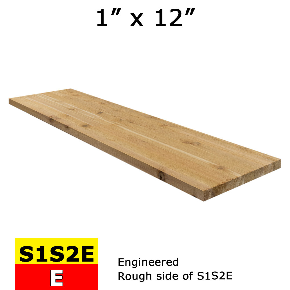 1x6 Engineered Western Red Cedar Board - S1S2E - Timber Build