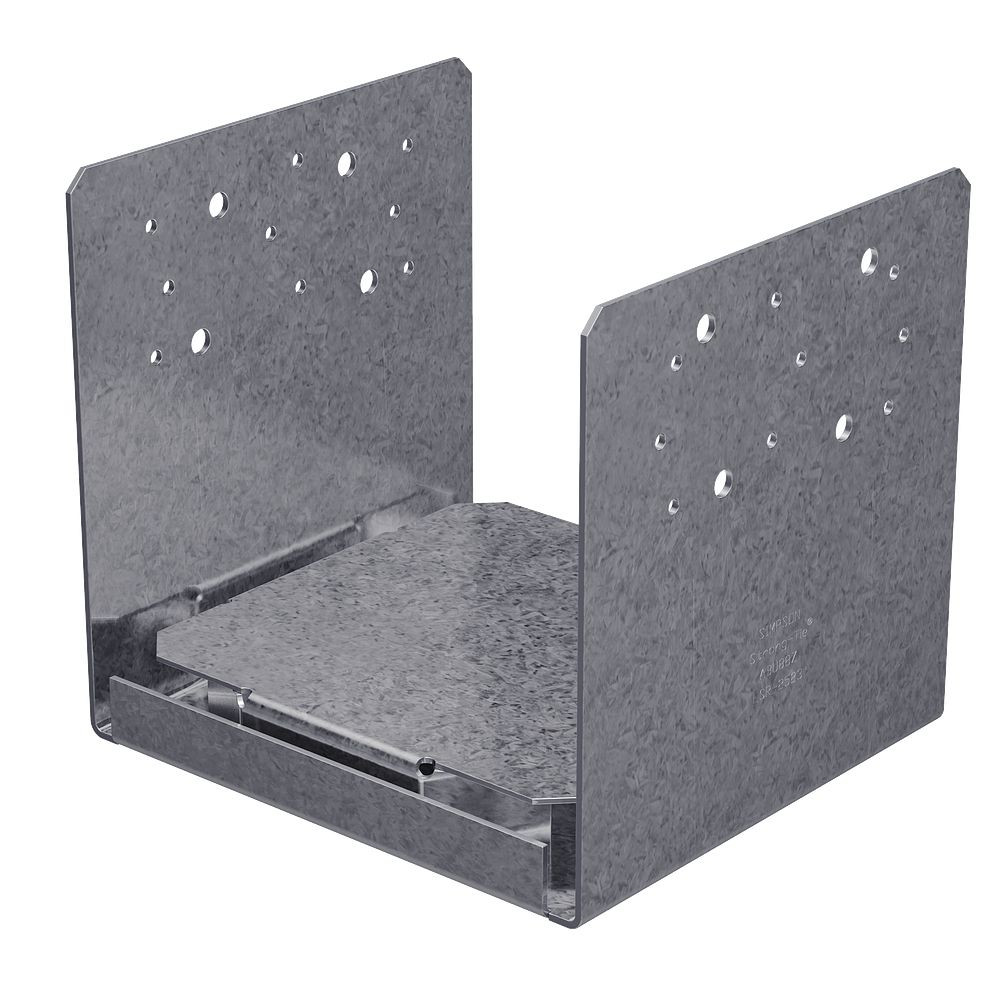 ABU66Z Post Base – Galvanized for 6x6 S4S / RS