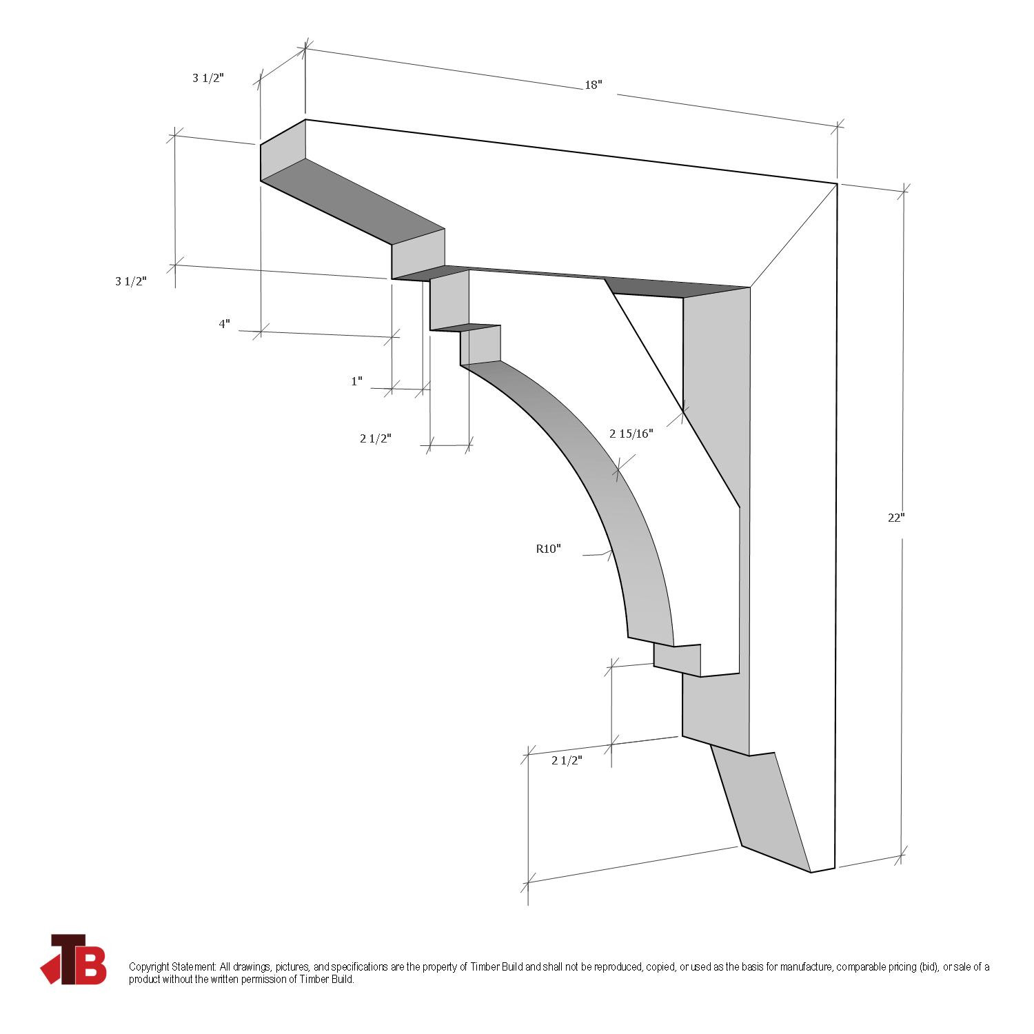 Wood Bracket 113T35 - Timber Build