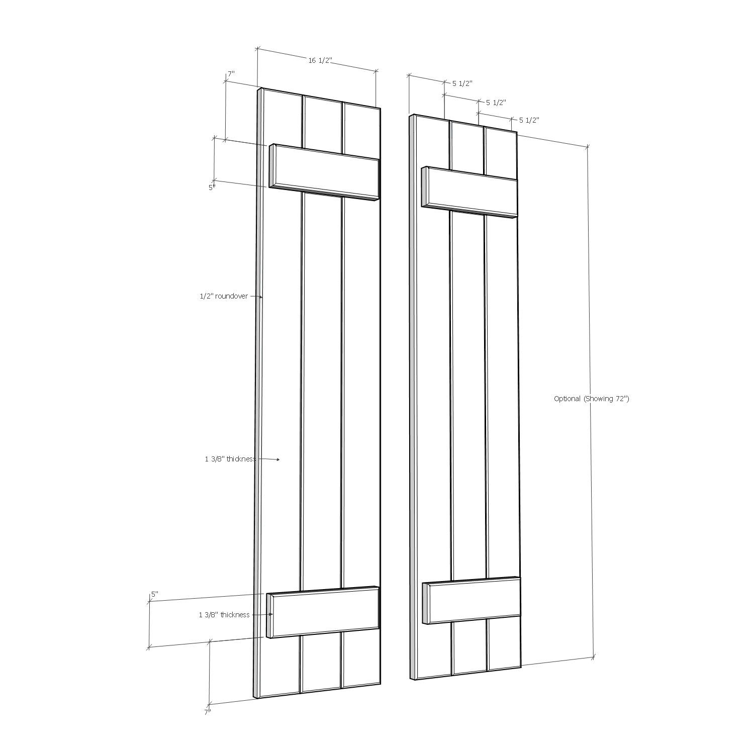 Window Shutters - Timber Build