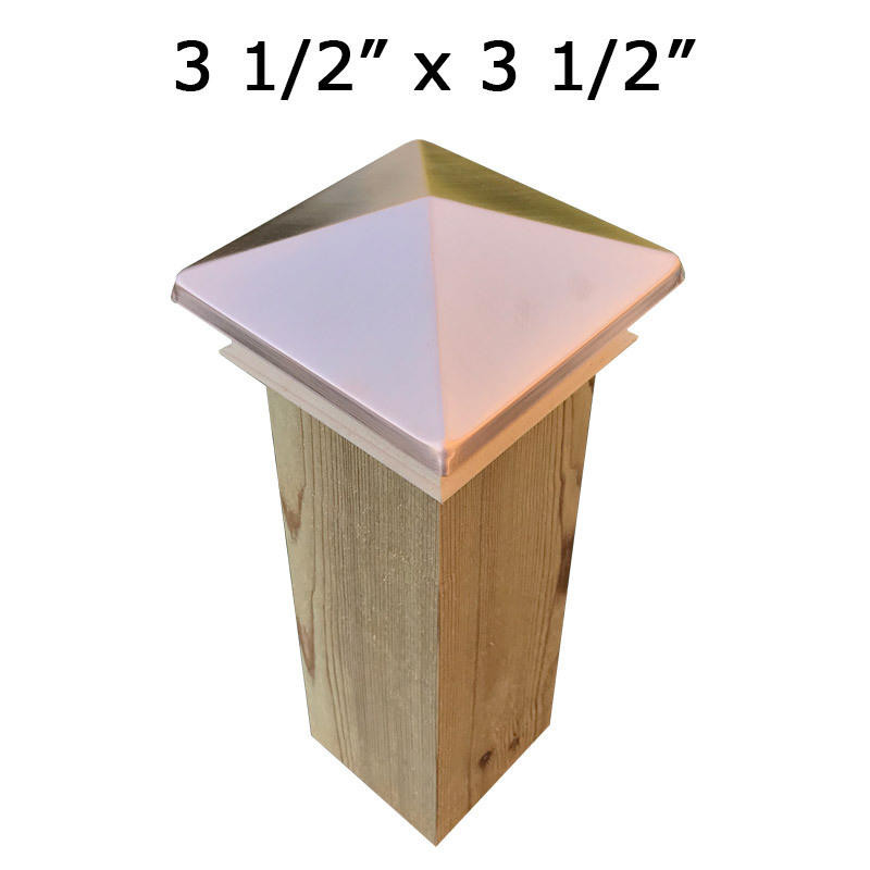 Cedar Copper Post Cap 6x6 - Timber Build