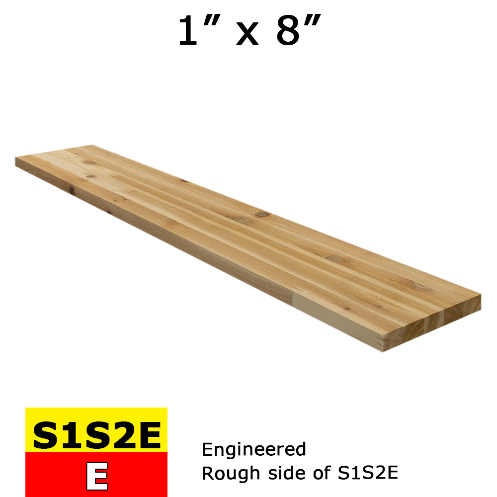 1x6 Engineered Western Red Cedar Board - S1S2E - Timber Build