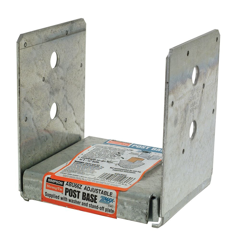 ABU88Z Post Base – Galvanized for 8x8S4S / RS