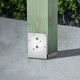 ABU66Z Post Base – Galvanized for 6x6 S4S / RS