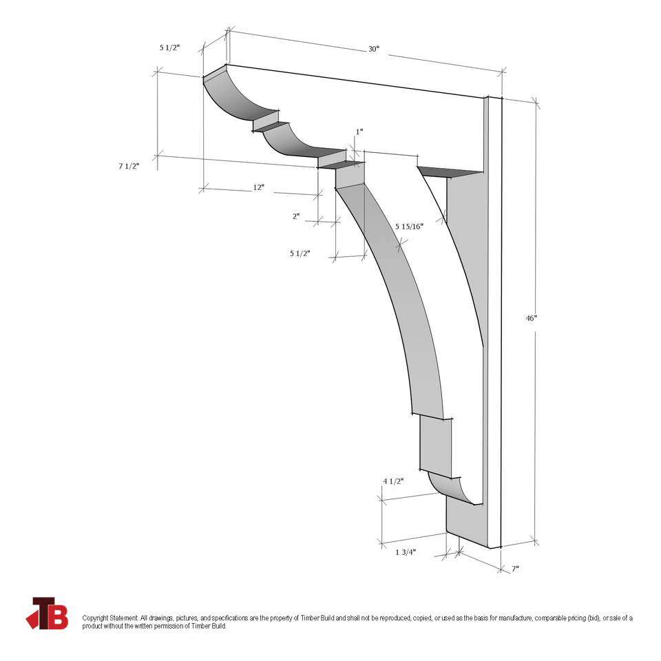 Wood Bracket 02T32 - Timber Build