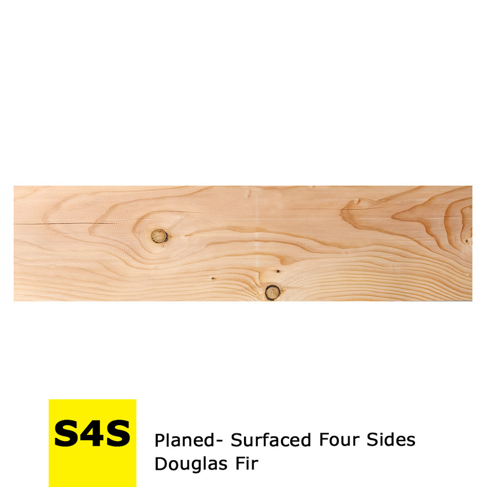 4x8 S4S Douglas Fir Timber – #1 Structural, Kiln-Dried Lumber