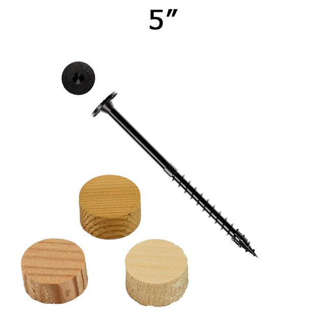 Timber Screw Kit - 5-inch and 1-inch Wood Plug - Timber Build